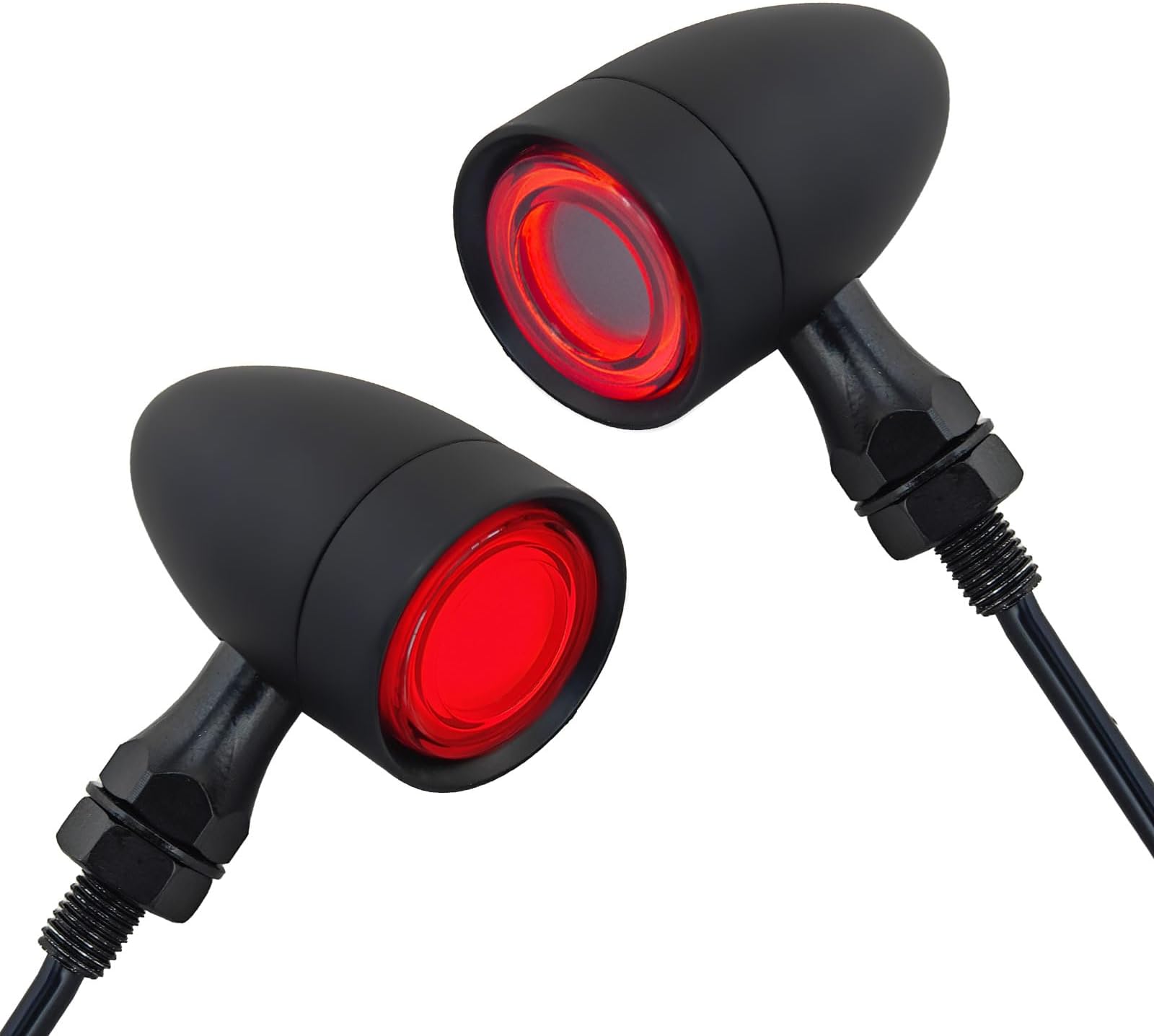 Amazon.com: FATECIM 2X Motorcycle 40 LED Bullet Tail Lights Red Turn ...