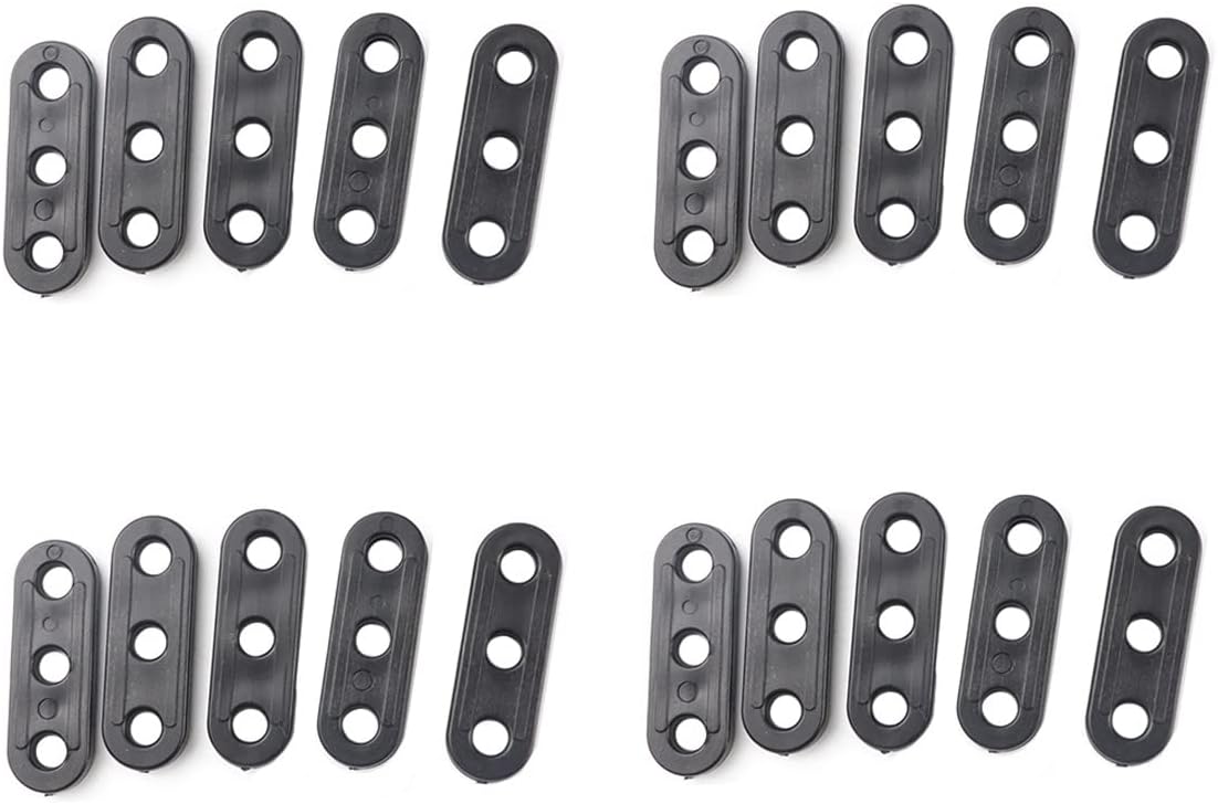 Amazon.com: 20PCS Plastic Cord Tensioners Rope Adjuster Tent Guyline ...