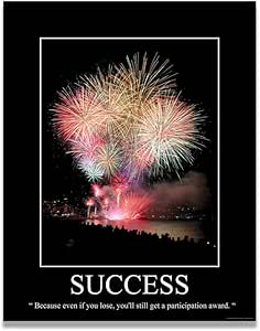 Amazon.com: Inspirational Wall Art Co. - Success | Demotivational ...