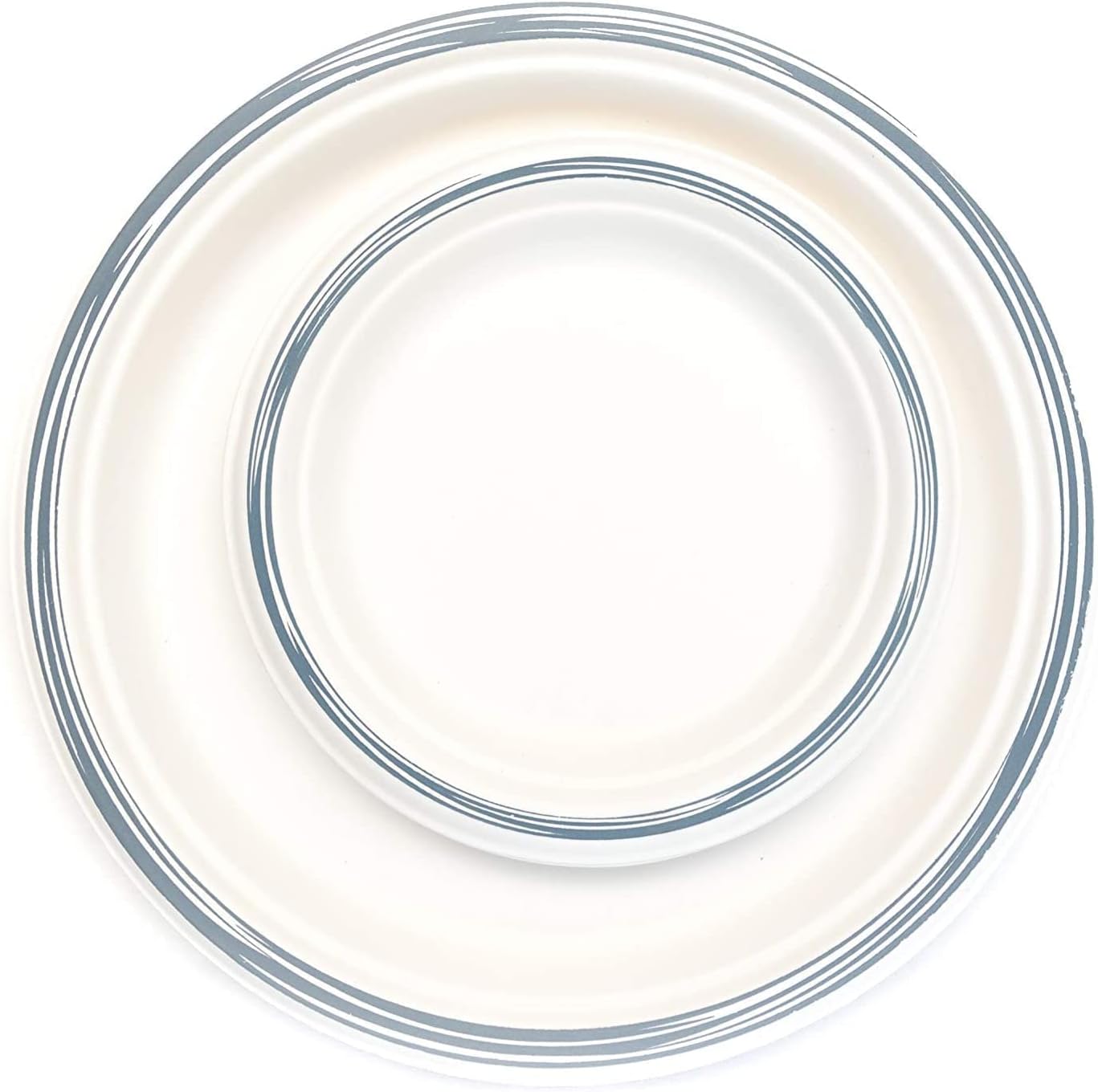 Amazon.com: The Fancy Dime Disposable Plate Party Pack in BLUE: Heavy ...