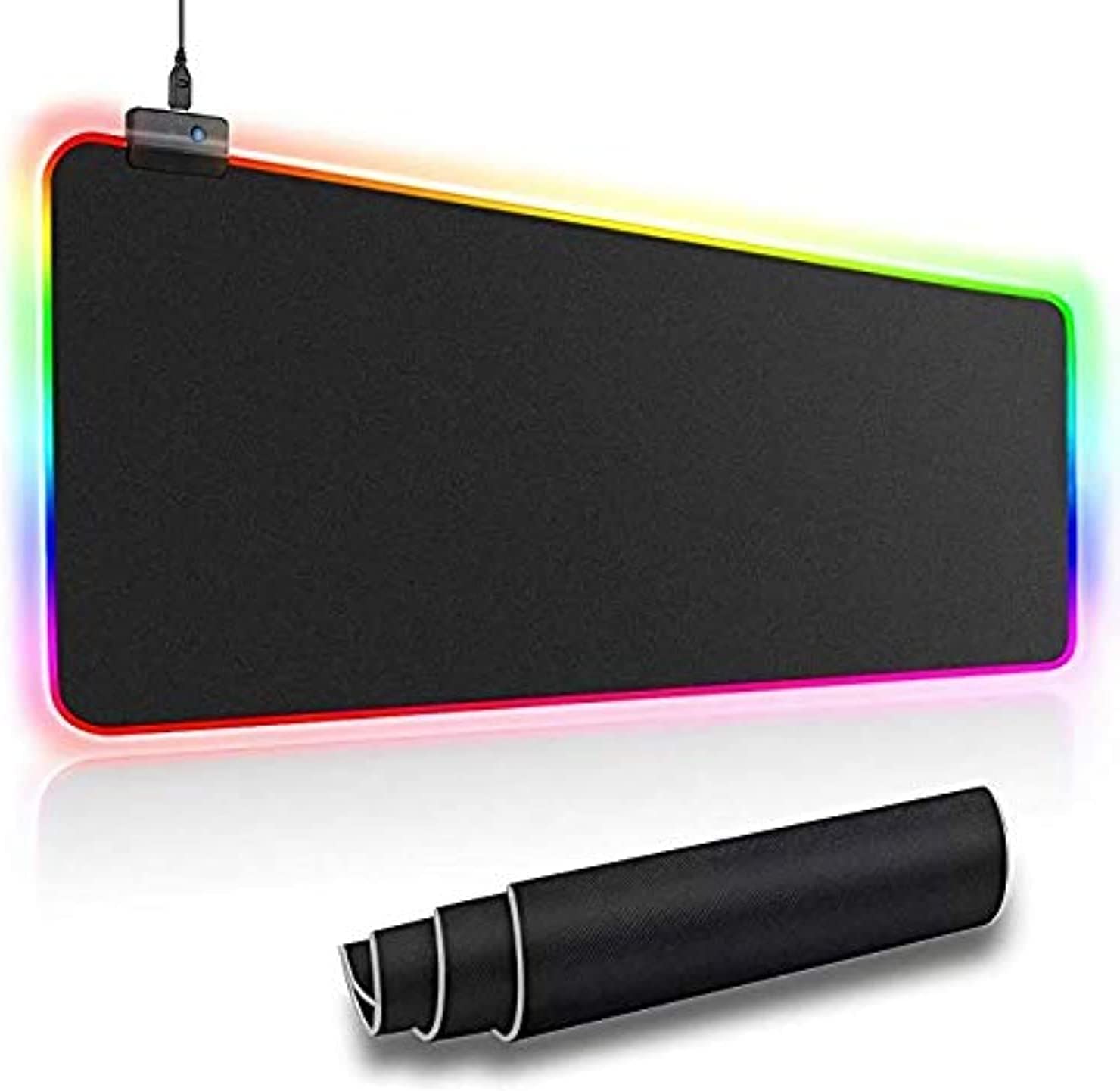 80 x 30 CM Multicolor LED Luminous Gaming Mouse Pad RGB Oversized ...