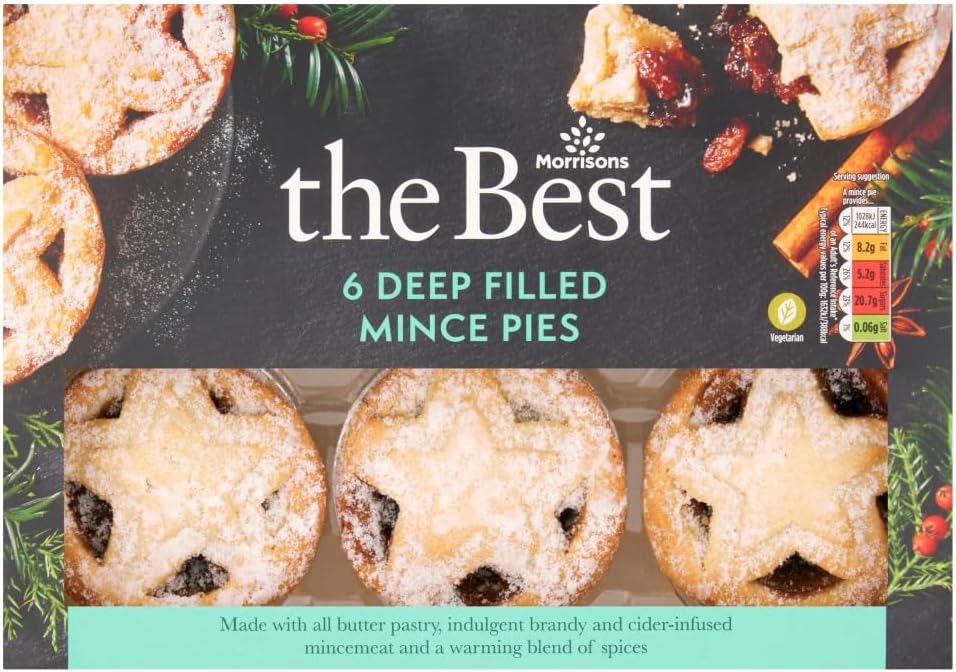 Morrisons The Best Mince Pies 6pk : Amazon.co.uk: Grocery