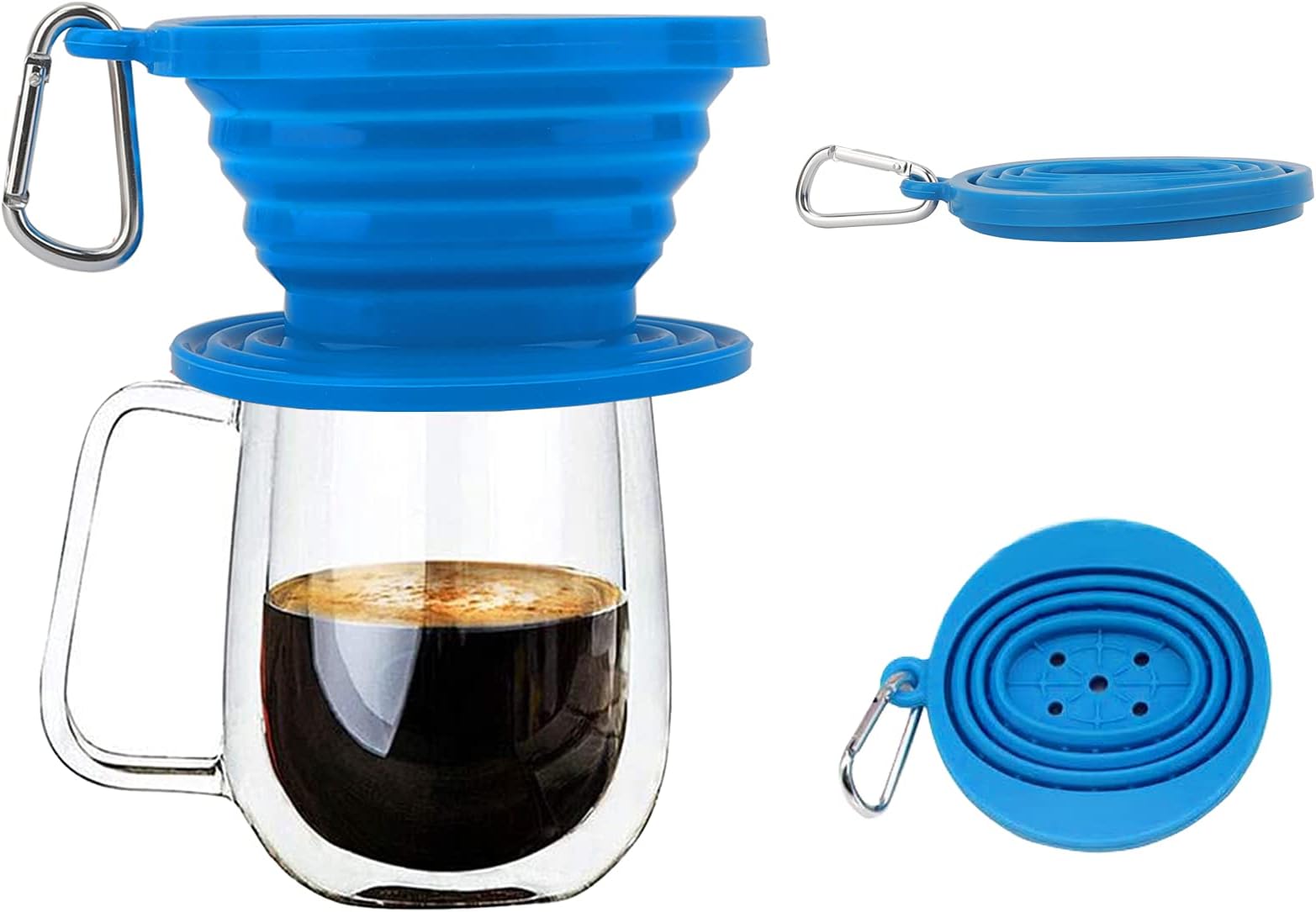 Amazon.com: ALXBSONE Pour Over Coffee Dripper Collapsible Silicone ...