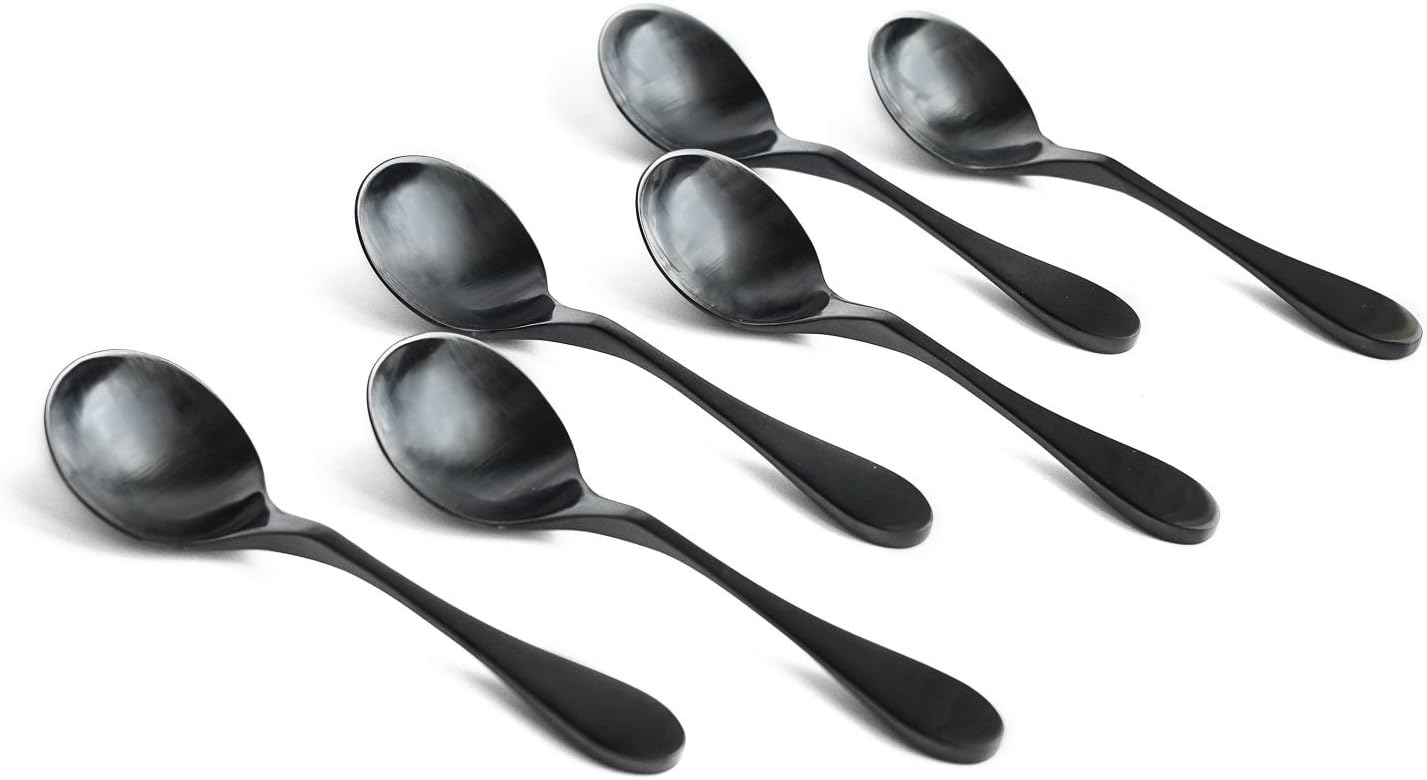 Amazon.com: Knork Lite Bouillon Specialty Soup Spoon, 4 Piece Set, Matte : Home & Kitchen