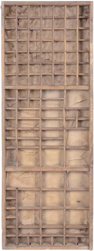 Amazon.com | Go Home Vintage Wood Block Tray, 35" x 16" x 2", Red ...