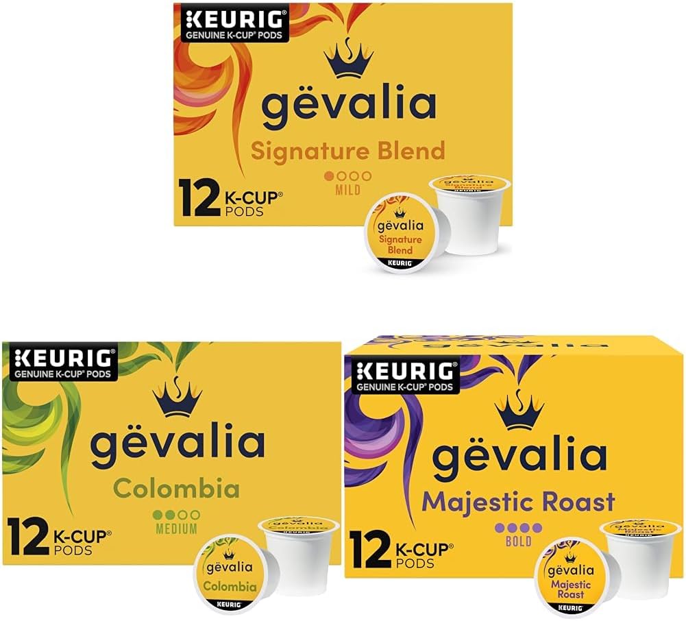 Amazon.com: Gevalia Variety Pack (Signature Blend Mild Roast, Colombia ...