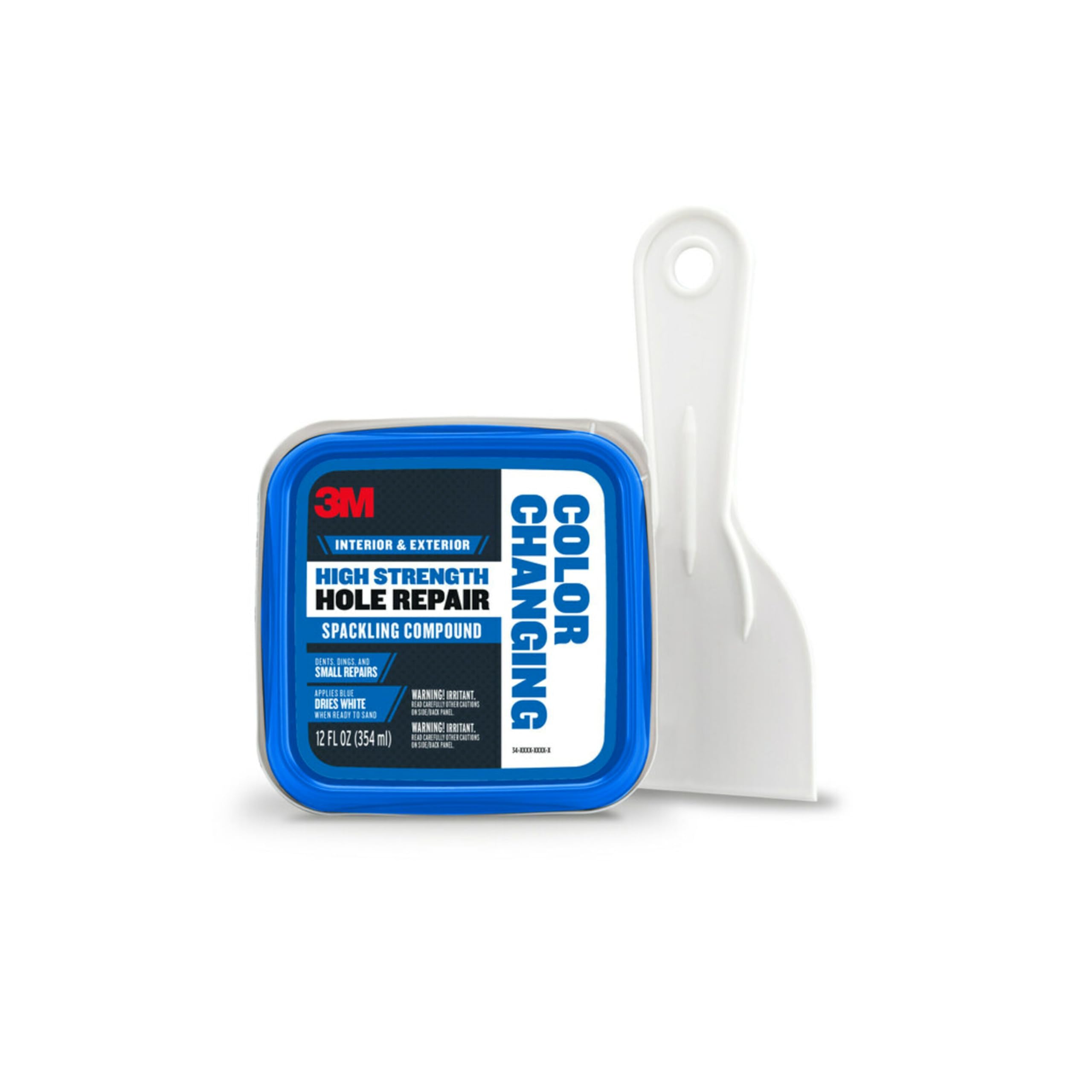 3M High Strength Spackling Compound 12 oz. and Putty Knife, Color ...