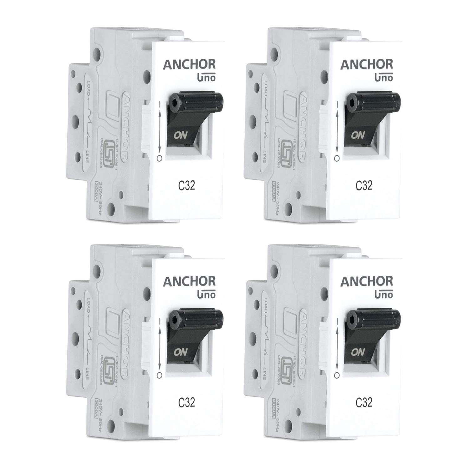 Buy Anchor by Panasonic UNO Mini Modular 32 Amp Single Pole C Curve MCB ...