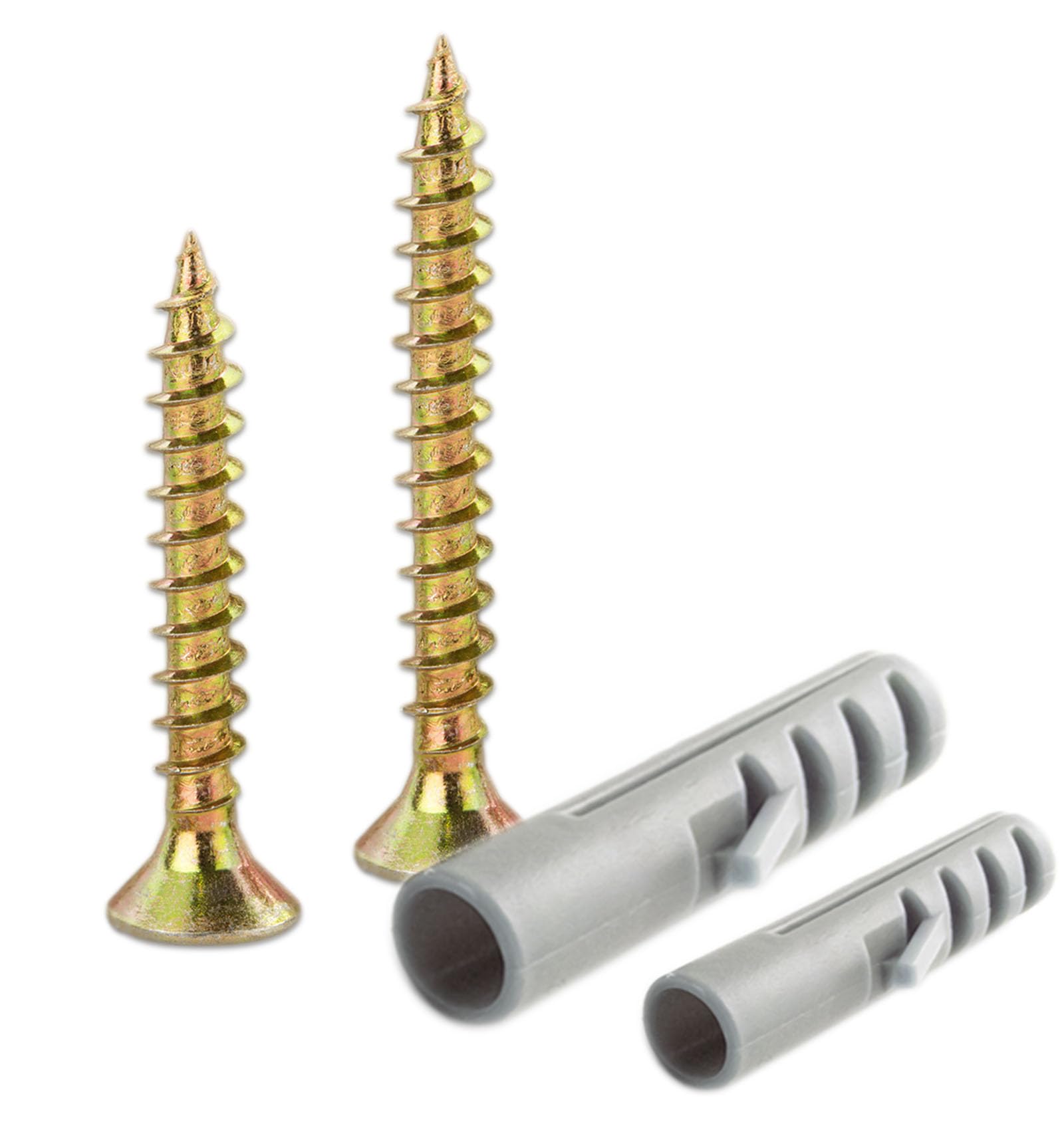 TOPYWMSP Screws and Wall Plugs Set,Zinc Galvanized Self Tapping M4 M5 ...
