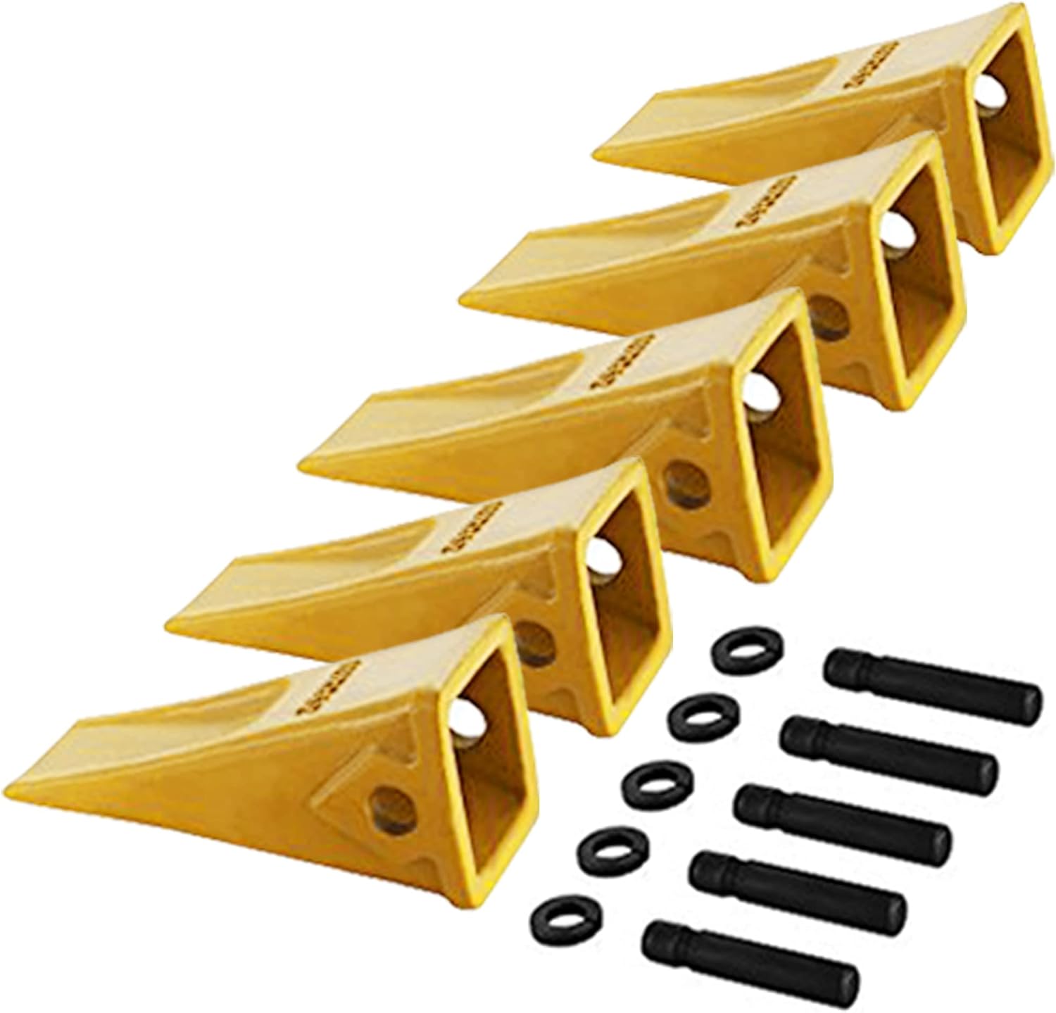 BDI Wear Parts 5 Pack Bucket Teeth 1U3352 Pins 8E6358 8E6359 Fits for ...