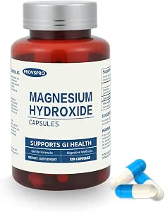 Amazon.com: Magnesium Hydroxide Capsules Contains 270 mg of Magnesium ...