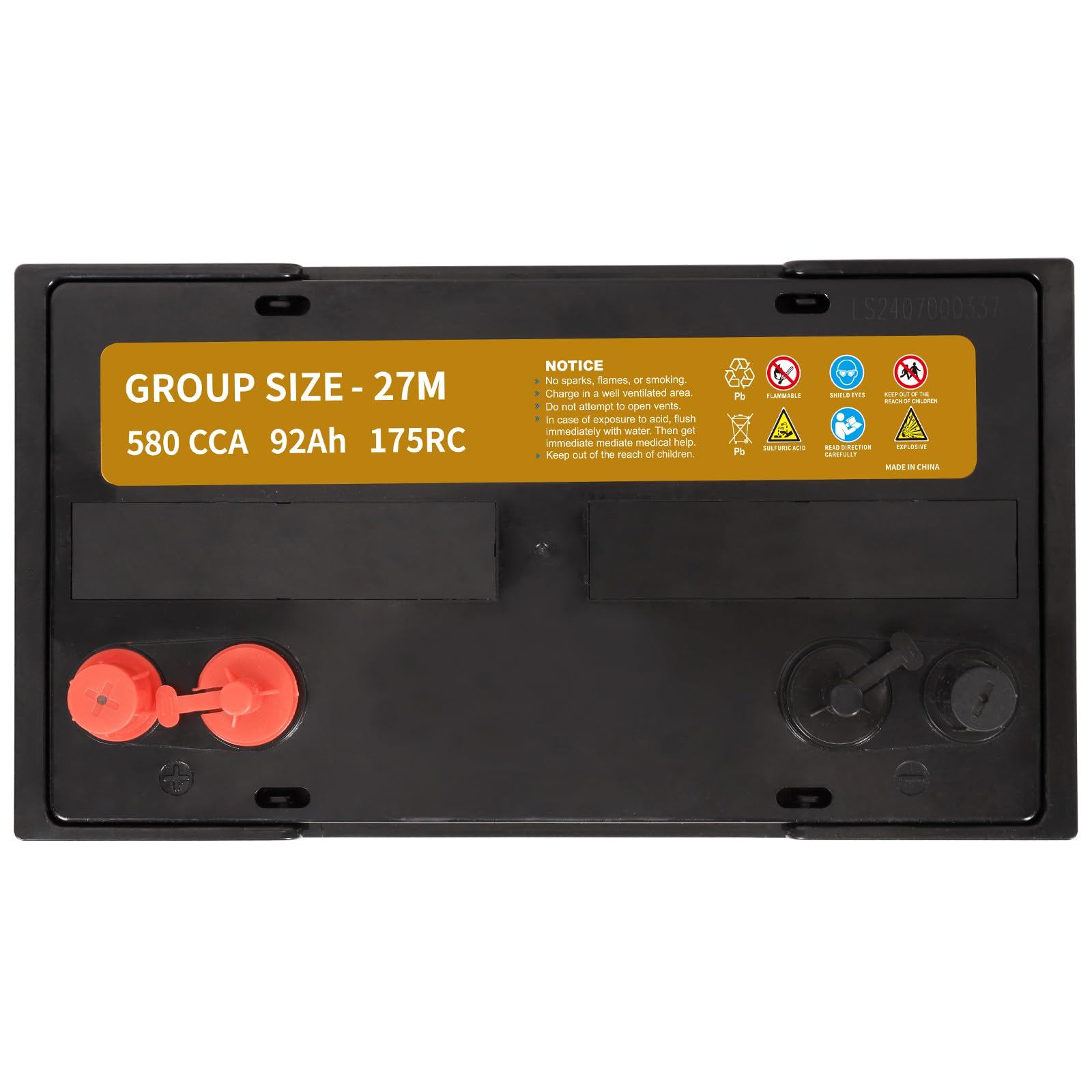 Snapklik.com : Weize Dual Purpose AGM Battery BCI Group 27M