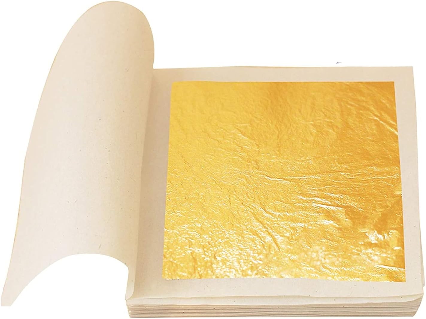 10Pcs Edible Gold Leaf,24K Gold Leaf Sheets for Cakes Drinks Decoration ...