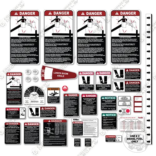 Amazon.com: Altec L37M Decal Kit Safety Stickers - Bucket Truck : Patio ...