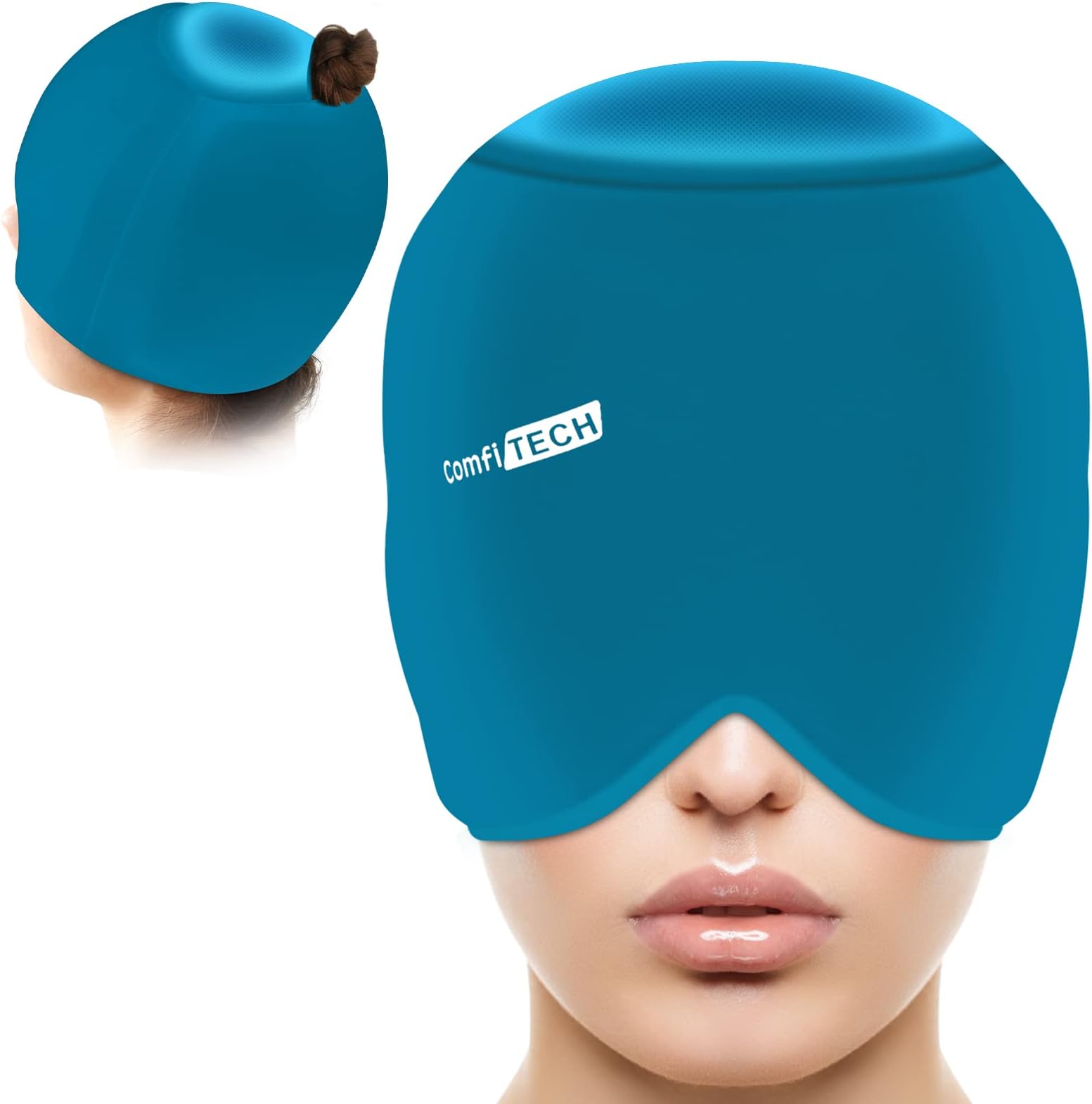 Amazon.com: Migraine Gel Head and Neck Ice Hat by FOMI Care | Top and ...