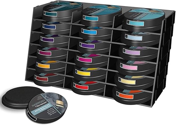 Amazon.com: Spectrum Noir 6PC Universal Ink Pad Storage Unit Tray ...