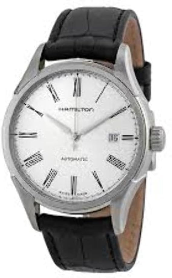 Hamilton Herren Analog Automatik Uhr mit Leder Armband H39515754 ...