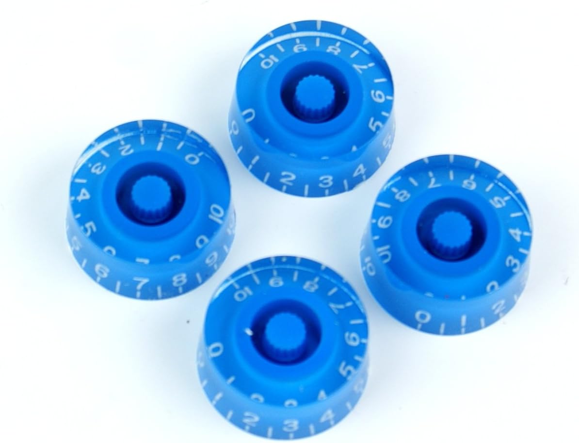 Amazon.com: Vintage Style Speed Knobs (2) For Guitar - RED TINT ...