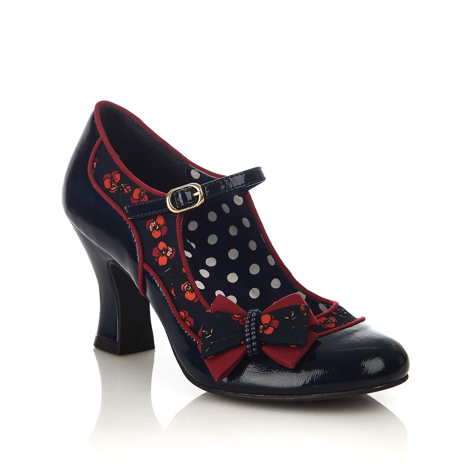 Ruby Shoo Women's Navy Camilla Mid Heel Mary Jane Shoes 41 UK 8: Amazon ...