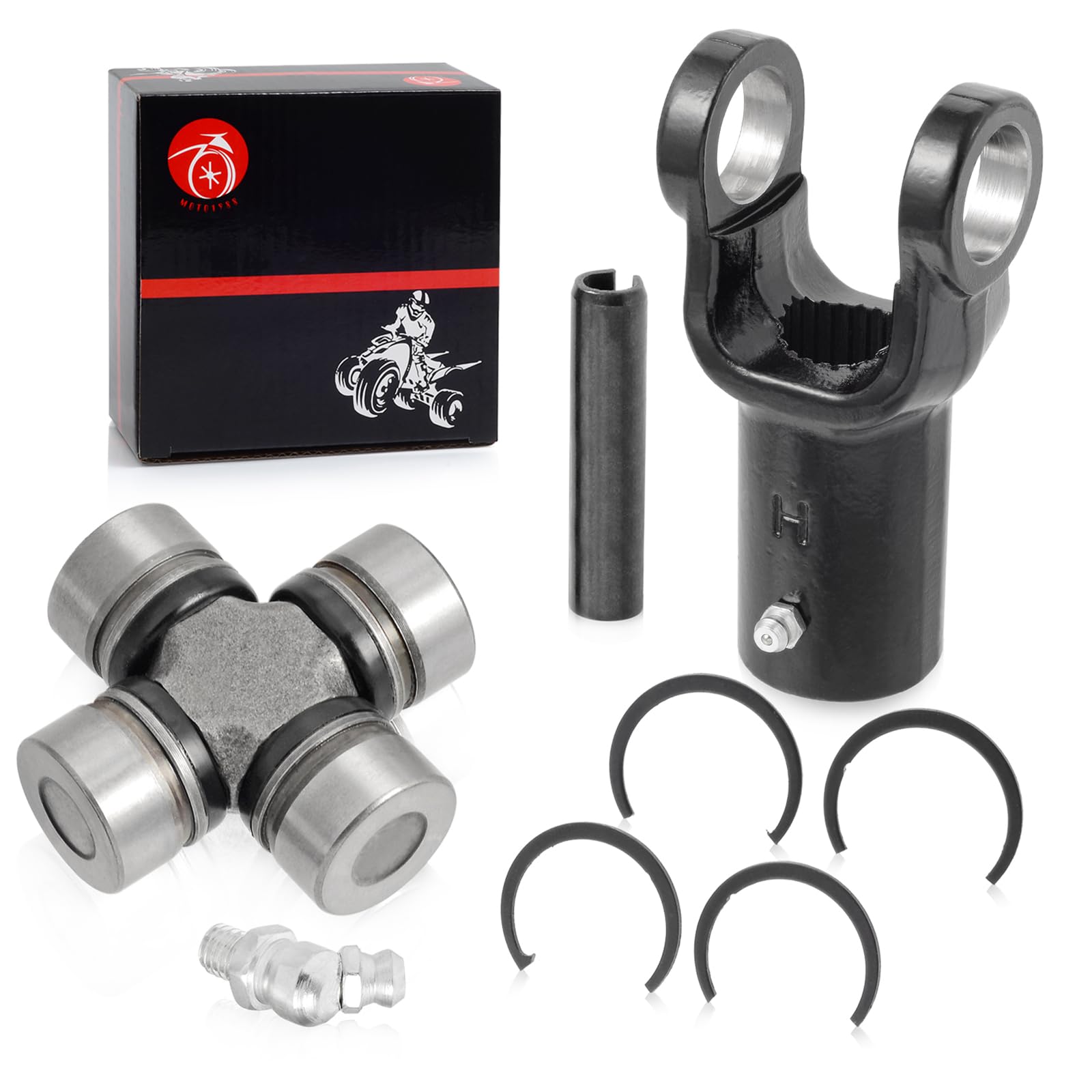 Snapklik.com : Front Drive Prop Shaft Yoke & U-Joint Kit For Polaris ...