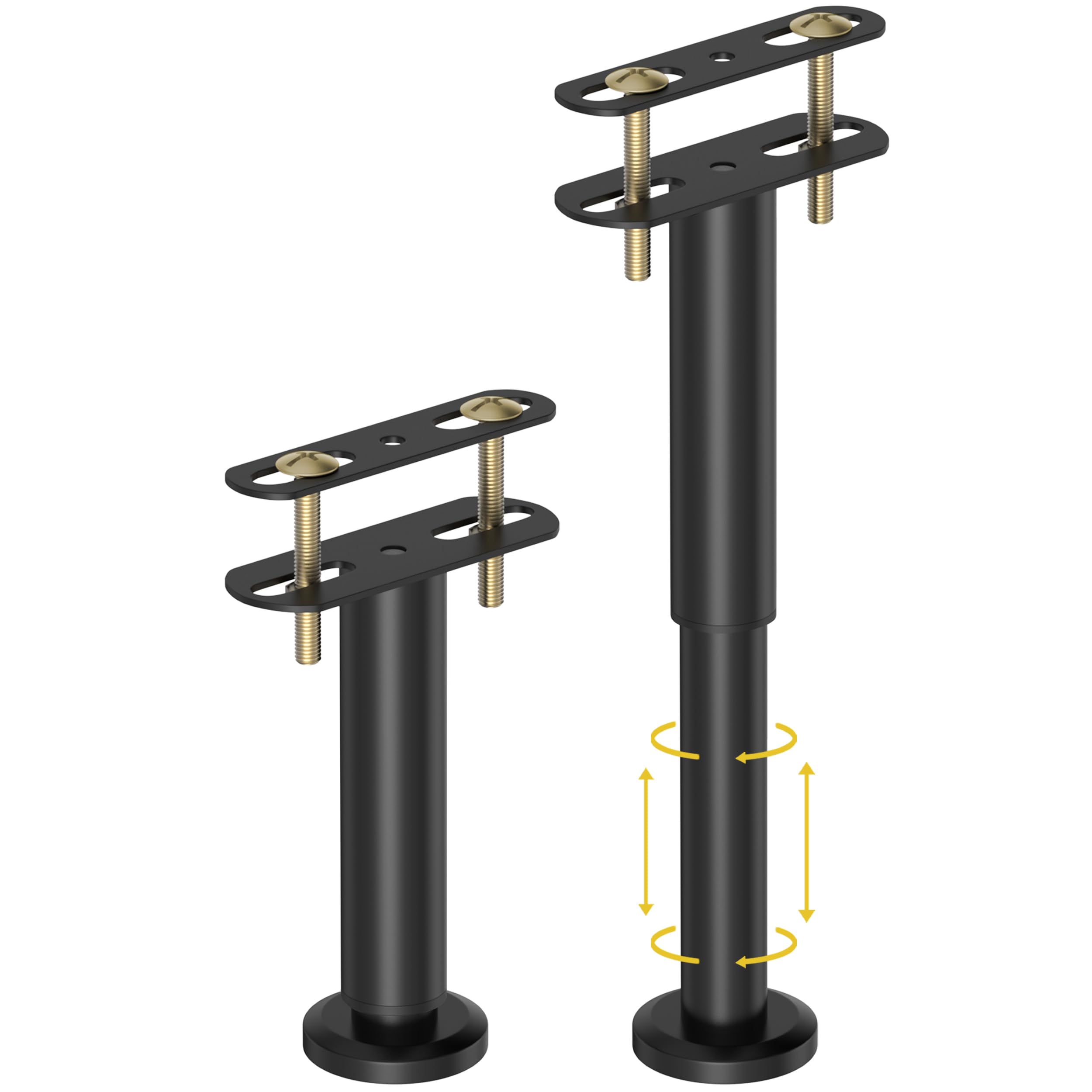 Snapklik.com : 2 Pcs Adjustable Height Bed Support Legs 7.08-12.6 Inch ...
