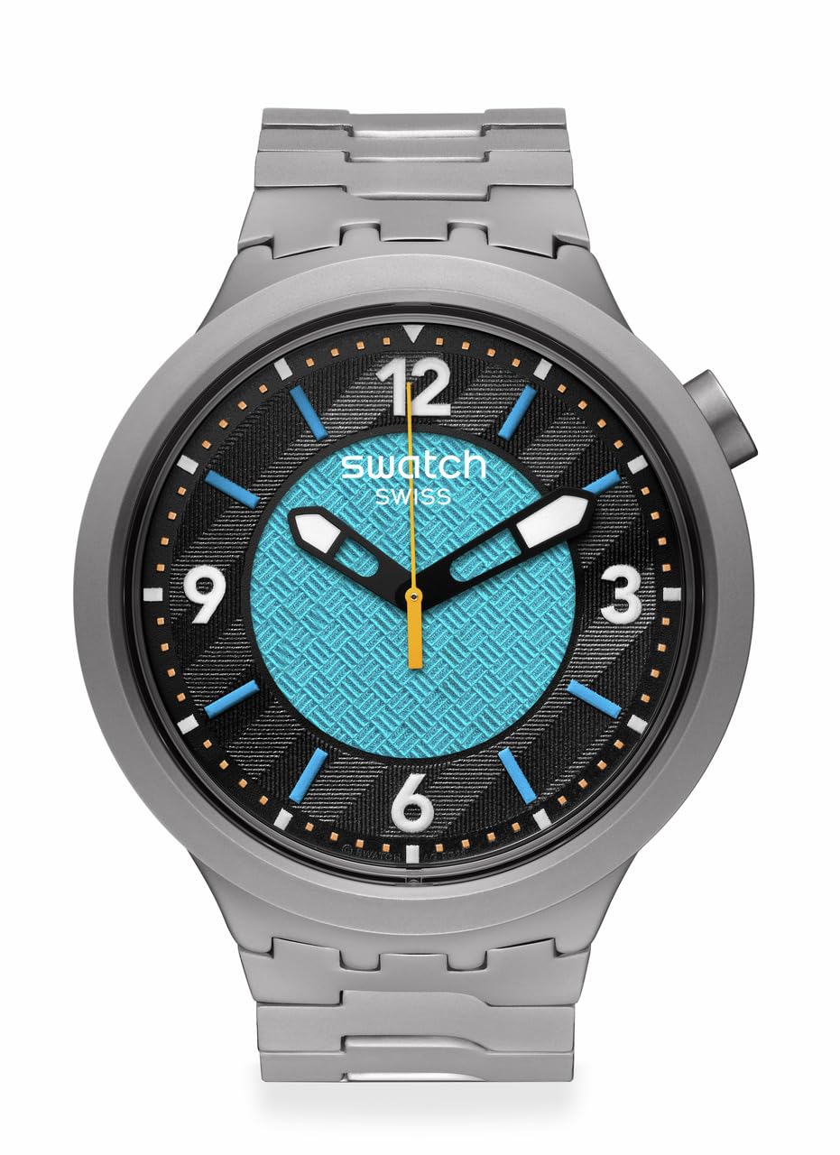 Amazon.com: Swatch Unisex Dress Black Watch Stainless Steel Quartz ...