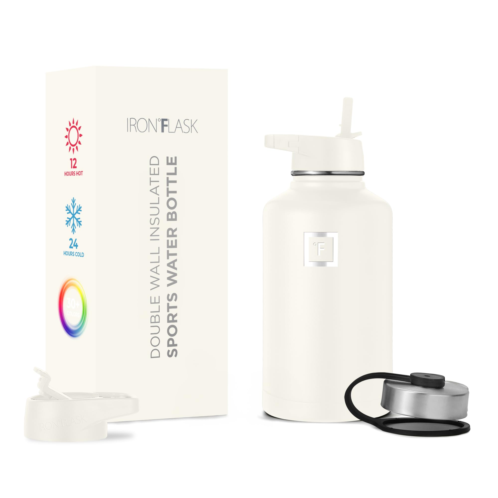 Amazon.com: IRON °FLASK Camping & Hiking Hydration Flask with 3 Lids ...