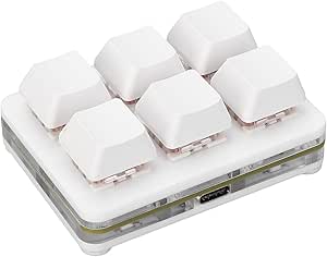 Amazon.com: ASHATA Mini Macro Mechanical Gaming Keyboard, 6 Keys One ...