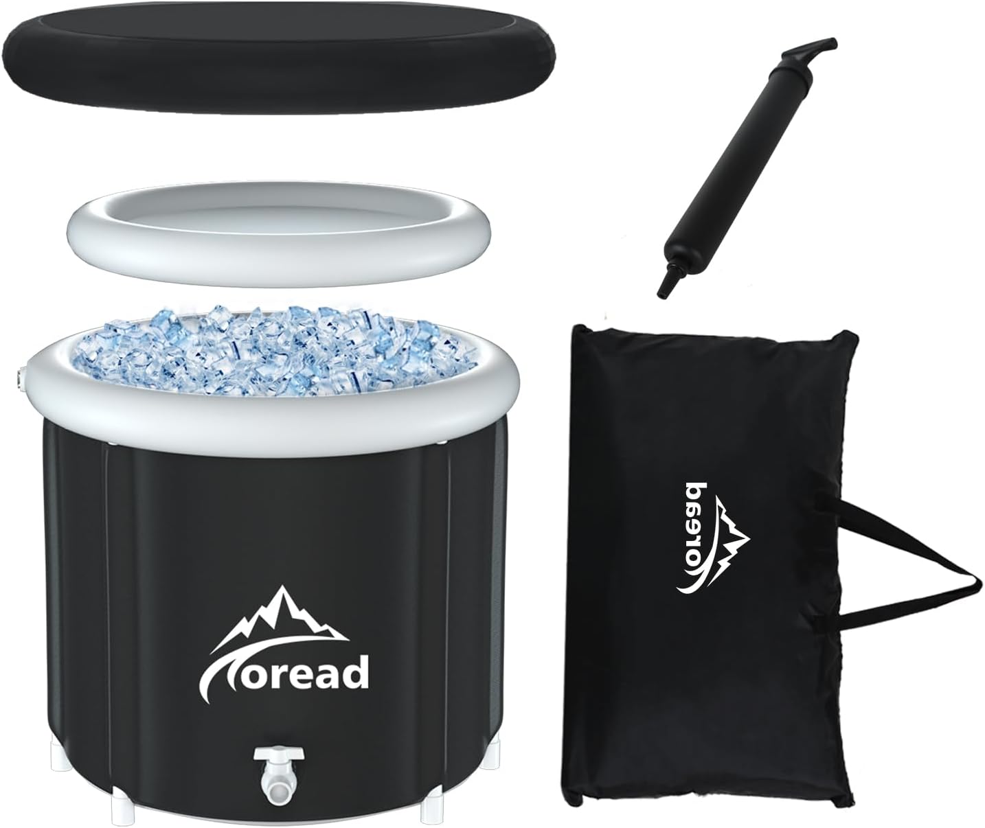Toread Portable Cold Plunge Tub for Athletes-Foldable Ice Bath Tub ...
