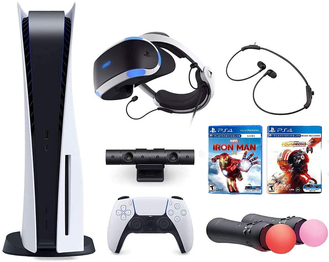 PS5 - Sony Playstation 5 Console Disc Version and Playstation VR Bundle ...