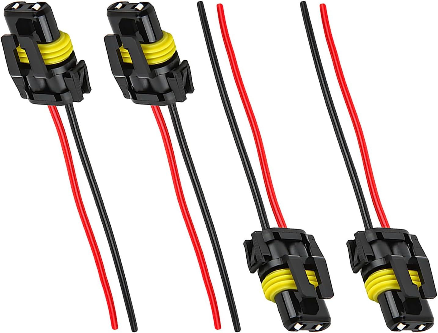 Amazon.com: Suvnie 4 PCS 9005 9006 9012 HB3 HB4 Female Adapter Wiring ...