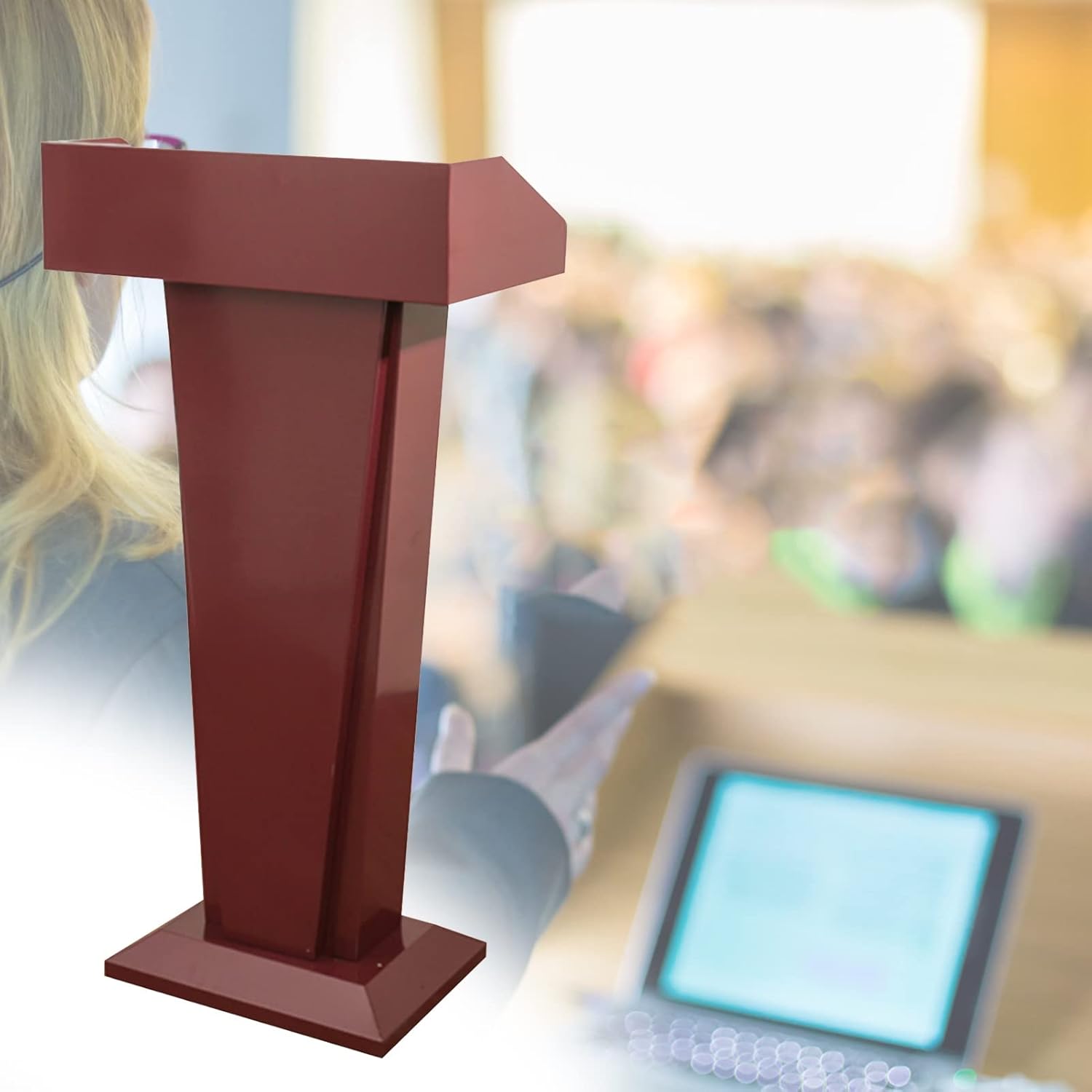 Amazon.com: ZEELYDE Lectern Podium Stand,Lectern Metal Lectern Pulpit ...