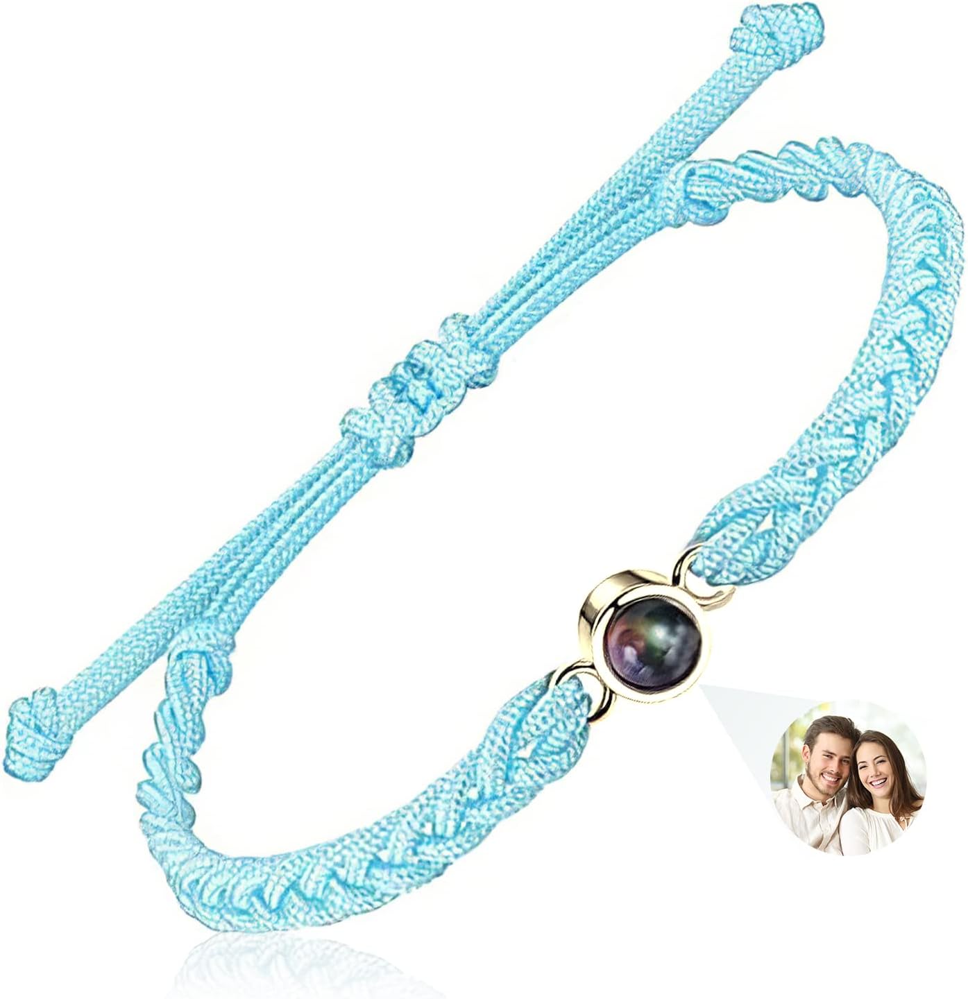 Amazon.com: Flowmist Custom Bracelets with Picture inside, Personalized ...