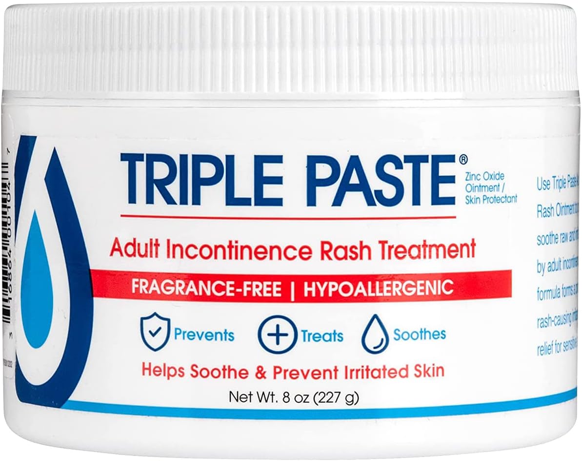 Amazon.com: Triple Paste Adult Incontinence Rash Treatment - 8 oz Jar ...