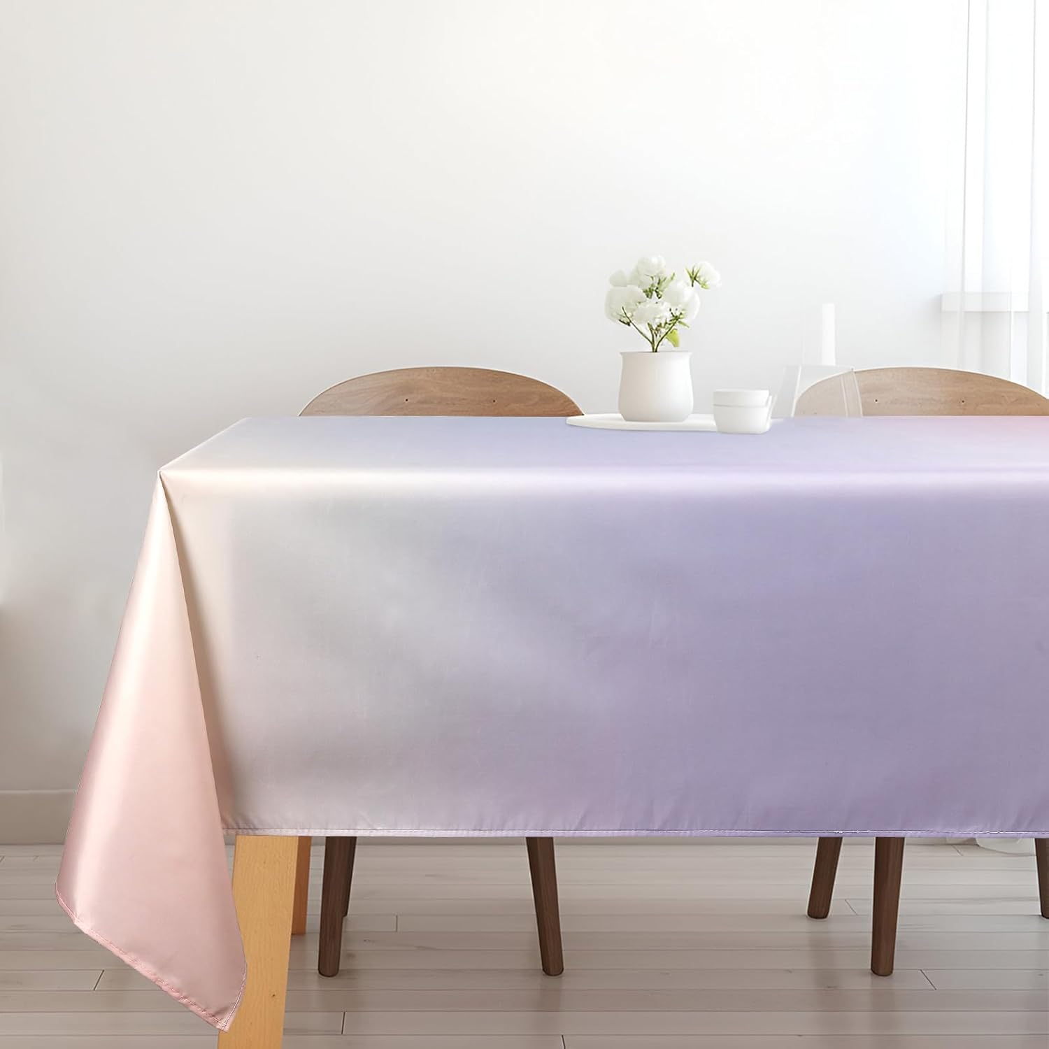 Amazon.com: Naozinebi Pastel Gradient Washable Tablecloth 60x84 Inch ...