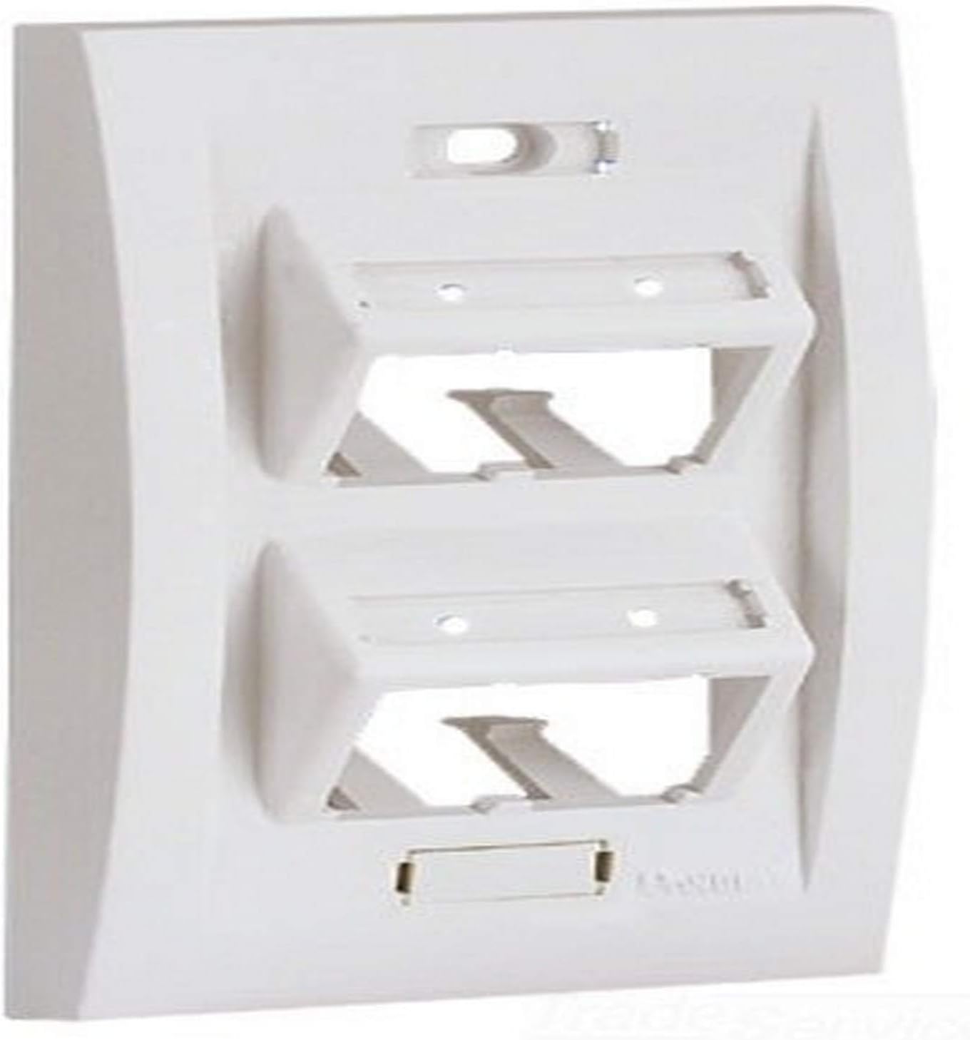 Panduit UICFPSE4EI 1-Gang 4-Port Faceplate, Electric Ivory - Outlet ...