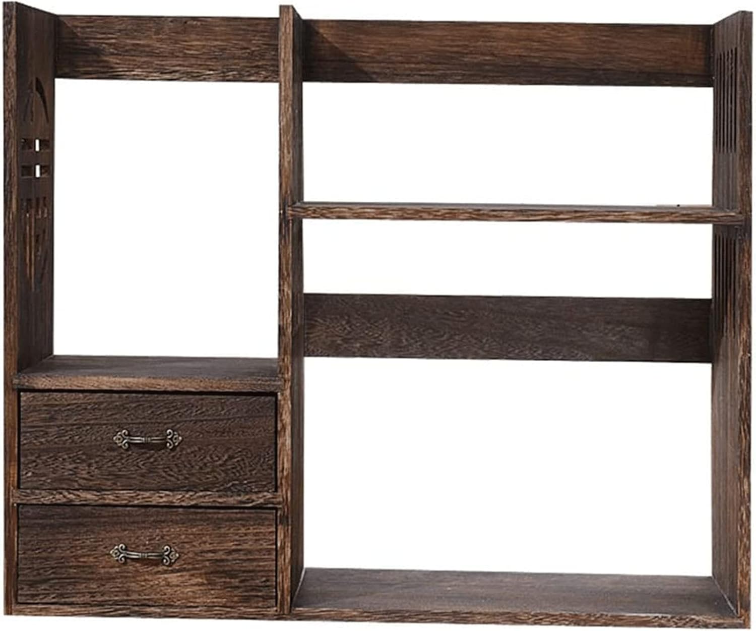 Amazon.com: ZUMAHA Open Vintage Desktop Bookshelf Preservative Bookcase ...