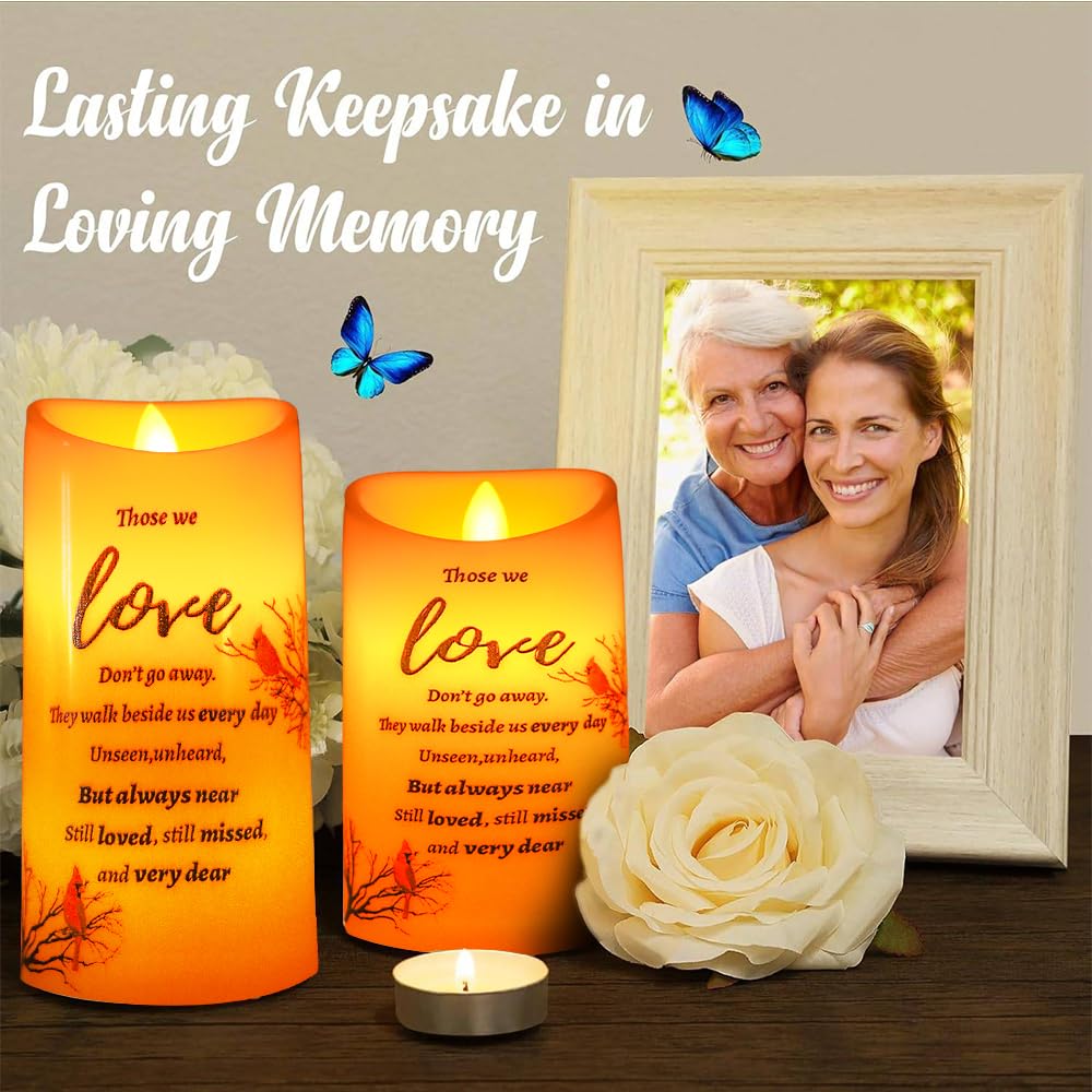 Cardinal Memorial Candle Memorial Flameless LED Candle With Remote ...