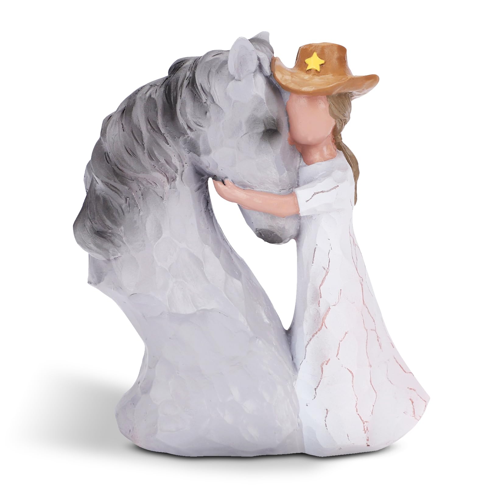 Amazon.com: BEARAE Horse Gifts for Girls Women, Girl Embraces Horse ...