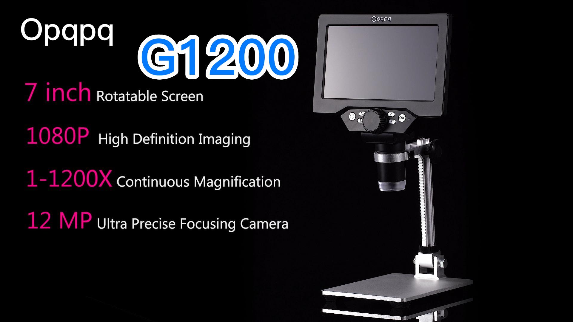 Watch Opqpq G1200 Digital Microscope Features on Amazon Live