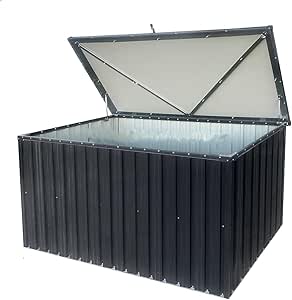 Amazon.com : Outdoor Storage Box, 215 Gallon Waterproof Metal Storage ...