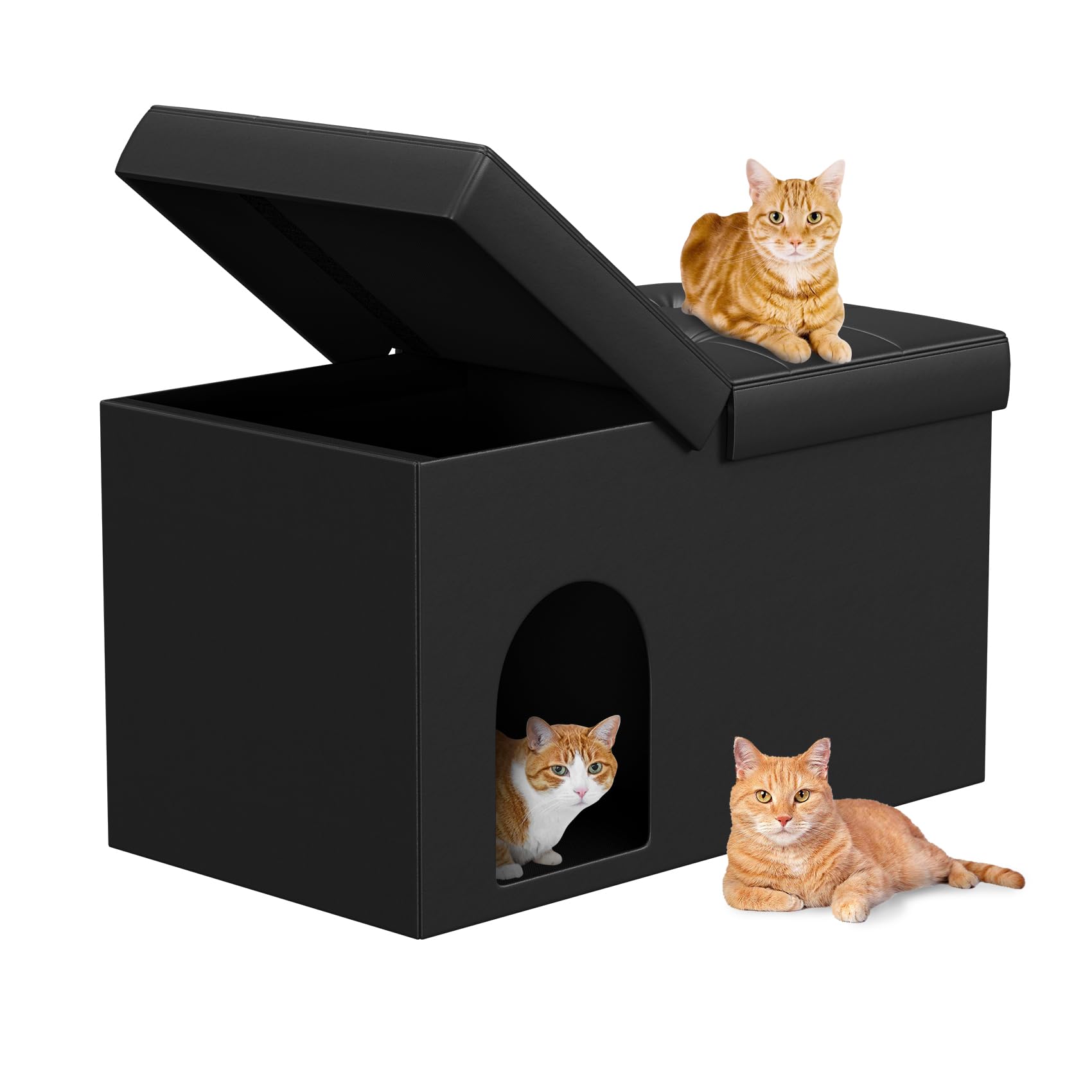 Amazon.com: MESTYL Cat Litter Box Enclosure, 34" x 20" x 20", Hidden ...