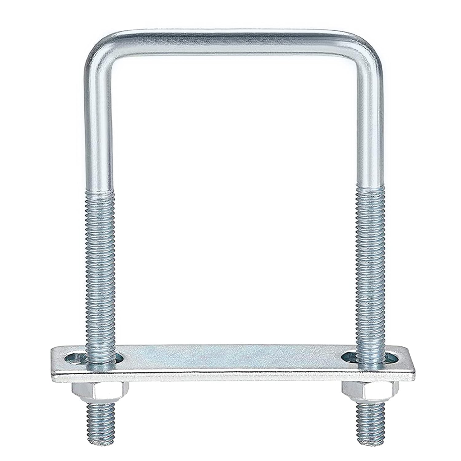 10 Pack Square U-bolts, Carbon Steel U Clamps, Length 4 inches, Fit ...