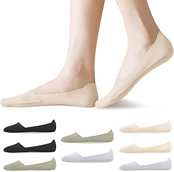 Amazon.com: YSense 8 Pairs Thin No Show Socks Womens Low Cut Liner Non ...