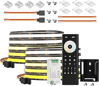 Amazon.com: BTF-LIGHTING FCOB CCT COB LED Strip Tunable 2700K-6500K ...