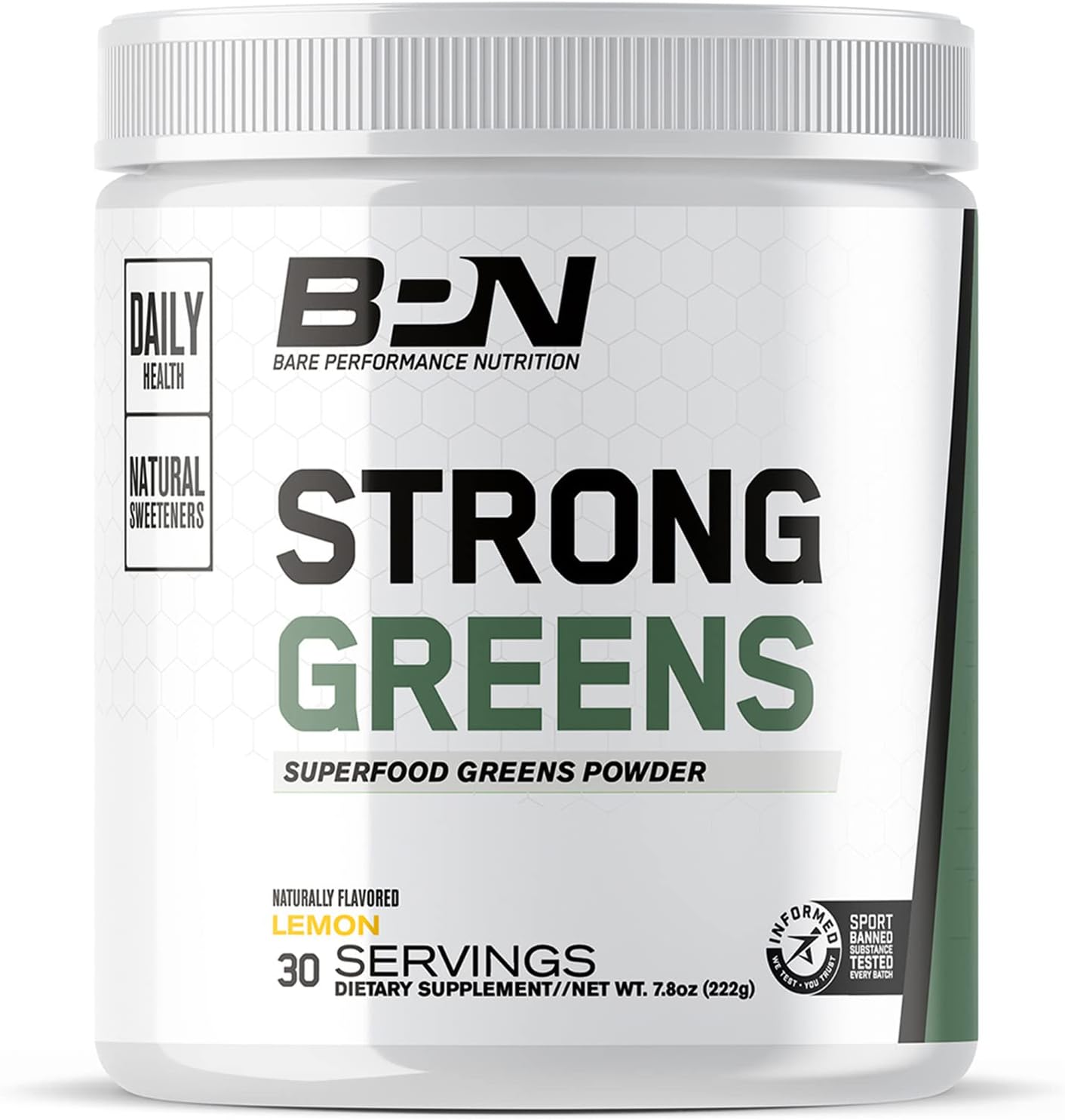 Amazon.com: BARE PERFORMANCE NUTRITION, BPN Strong Greens Superfood ...