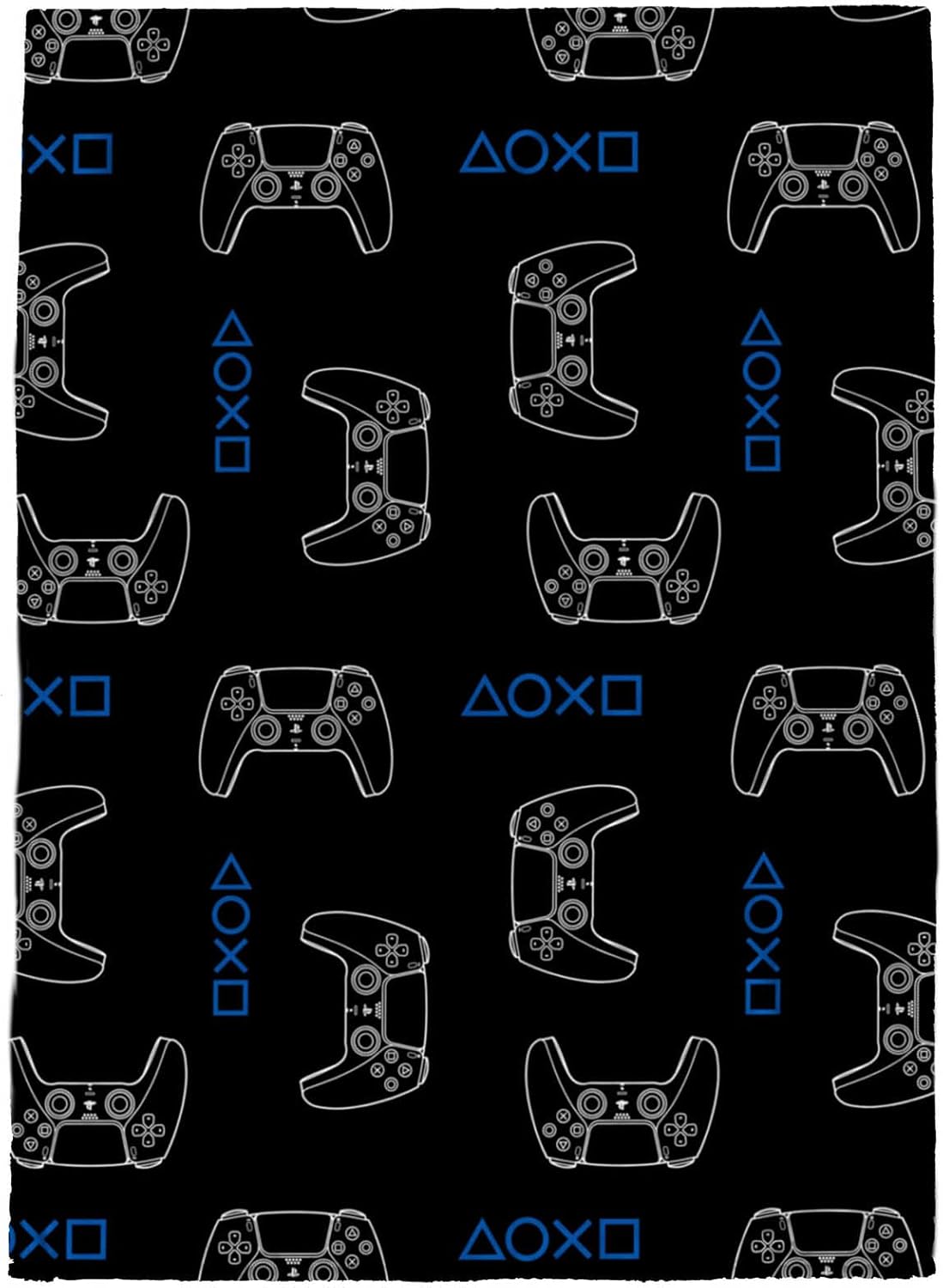 Amazon.com: PlayStation Controller Throw Blanket - Measures 46 x 60 ...