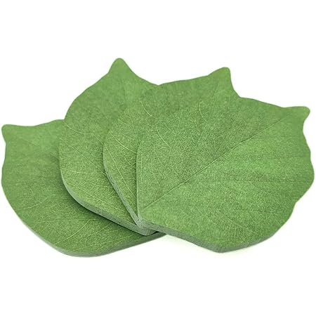 Sticky Notes Leaf Shaped - 10 Pads 76x76mm Self Stick Post Memo Cute ...