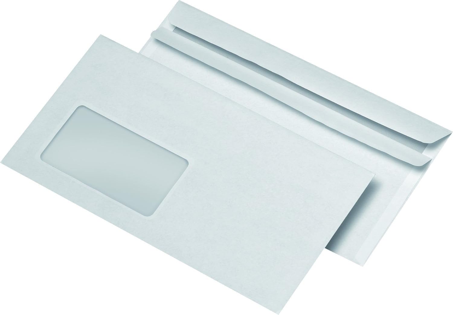 Enveloppes DIN long (220 x 110 mm), avec fenêtre, autocollant, 72 g/m², lot de 1000 Pack ...