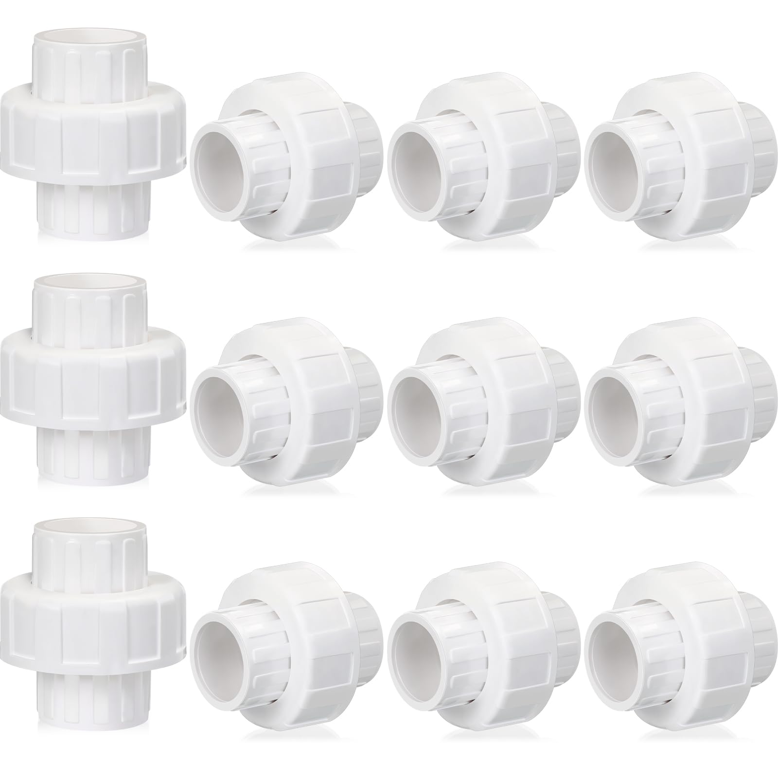 Snapklik.com : Pangda 12 Pcs PVC Union Coupling Pipe Fitting PVC Slip ...